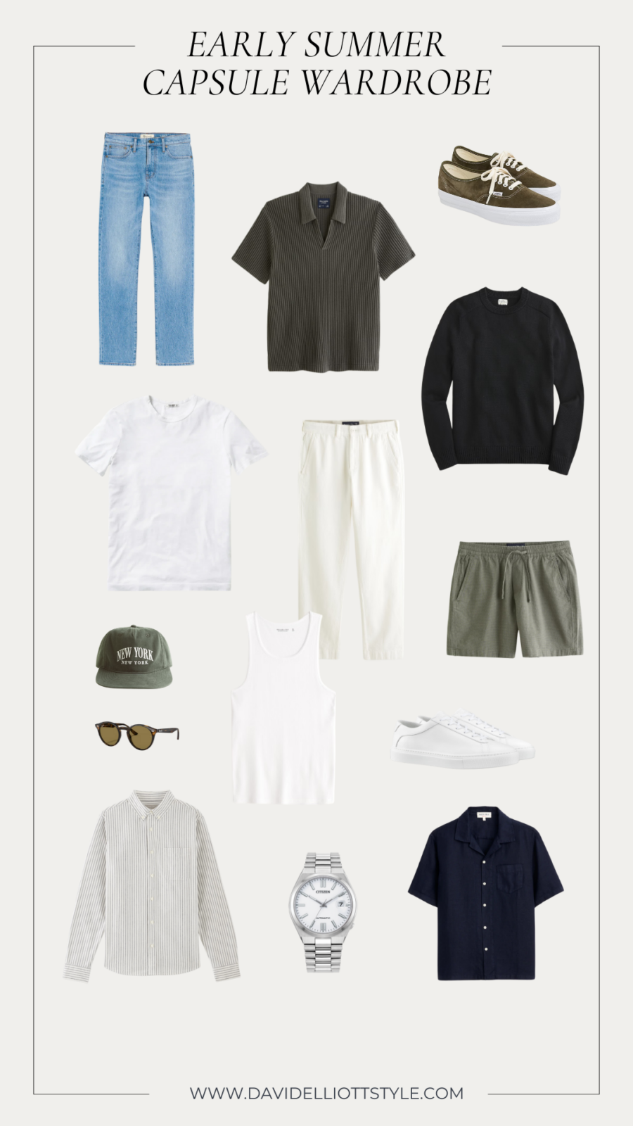 Early Summer Capsule Wardrobe - davidelliottstyle.com